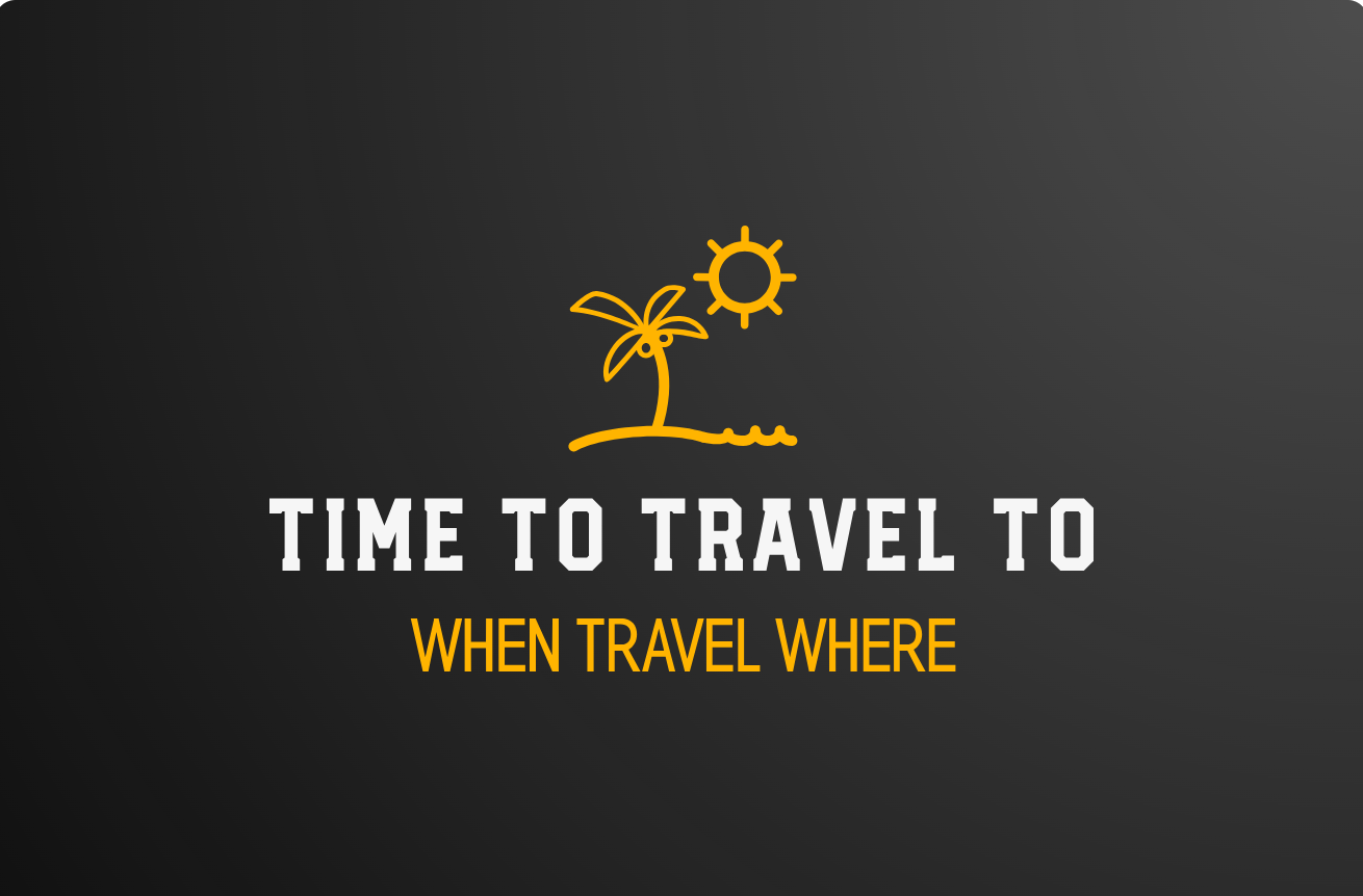 Time To Travel To | Best Destinations by Month & Season